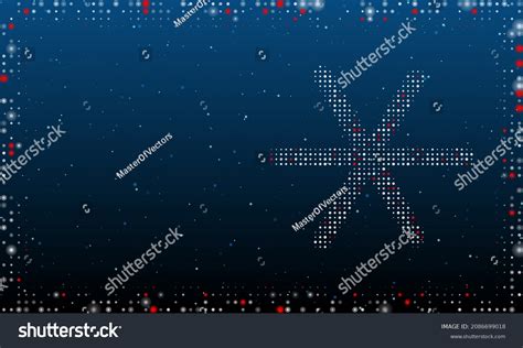 On Right Astrological Sextile Symbol Filled Stock Vector Royalty Free