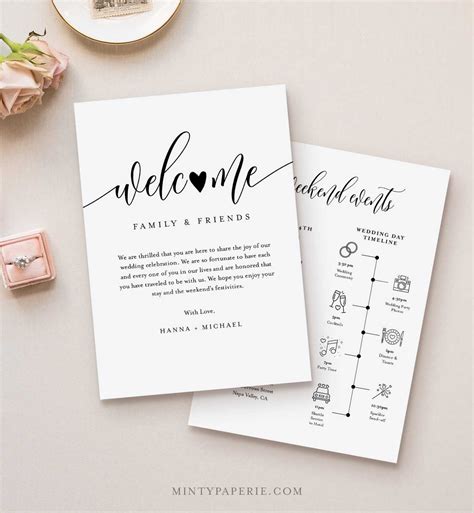 Wedding Welcome Letter Template Midi