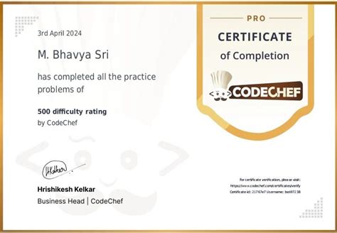 Bhavya Sri On Linkedin Codechef