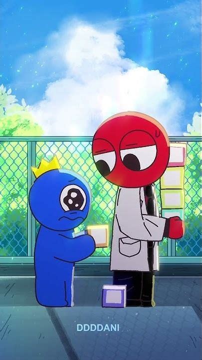 Blue And Red Past Rainbowfriends Roblox Shorts In 2024 Friends