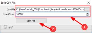 How To Split A Huge Csv File Into Smaller Files On Windows
