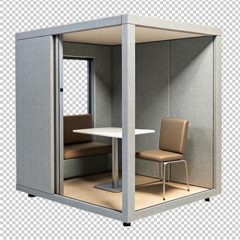 Silent Cube Meeting Pod Loop Premium AI Generated PSD