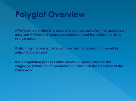 Ppt Polyglot An Extensible Compiler Framework For Java Powerpoint Presentation Id 1633853