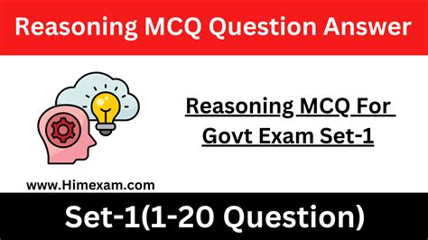 Reasoning Mcq For Govt Exam Set 1
