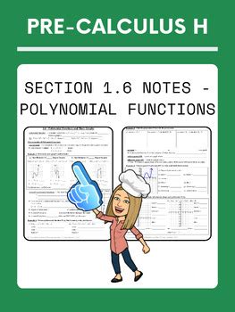 Pre Calculus H Section Notes Polynomial Functions TPT