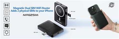 Dual Sim 4g Wifi Router Magsafe For Iphone ⭐️ Mag2sim