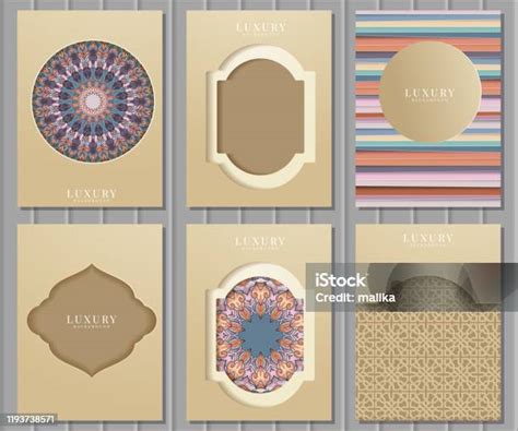 복고풍 커버 세트 다채로운 모더니즘 벡터 디자인 템플릿 빈티지 프레임과 배경 벡터 일러스트레이션 0명에 대한 스톡 벡터 아트 및 기타 이미지 Istock