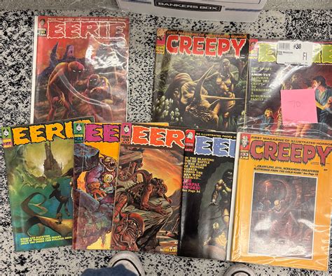 1970 Creepy Eerie Magazine Warren Comics Lot Of 8 S 31 27 36 30 26