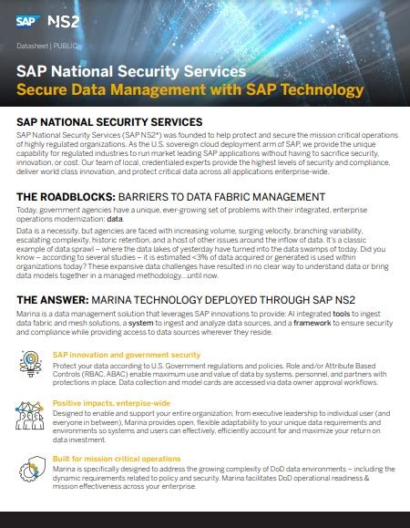 Sap Ns2 It Resources Carahsoft