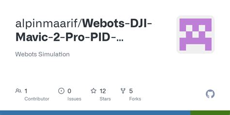 Github Alpinmaarifwebots Dji Mavic 2 Pro Pid Controller Webots Simulation