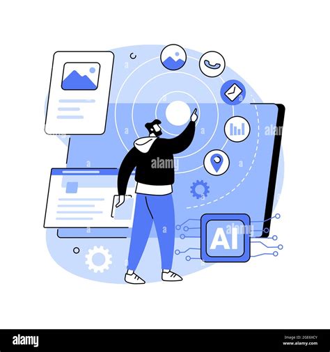 Intelligent Interface Abstract Concept Vector Illustration Stock Vector