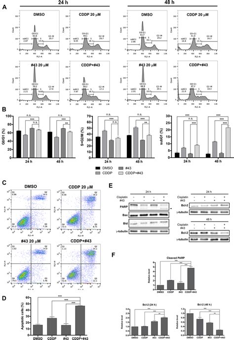 Effects Of Cisplatin And 43 On Cell Cycle Progression And Apoptosis Download Scientific