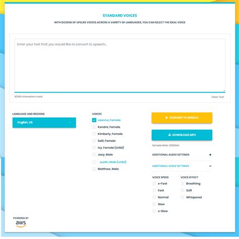 Aws Amazon Polly Text To Speech Converter By Berkine Codecanyon