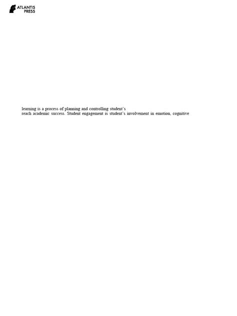 The Relationship Between Self Regulated Learning W Pdf