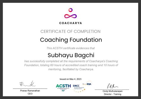 subhayu bagchi on linkedin completed my coaching foundation