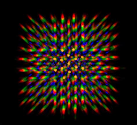 Diffraction Of Light From The LED Array Stock Photo Image Of