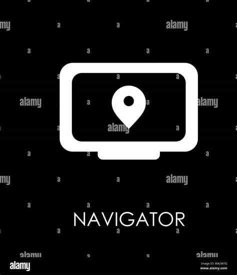 Navigator Icon Symbol Flat Style Vector Illustration Stock Vector Image And Art Alamy