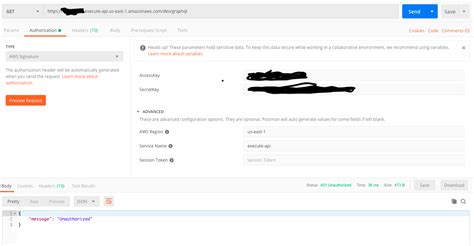 Amazon Web Services Cannot Test Cognito Authenticated Api Gateway