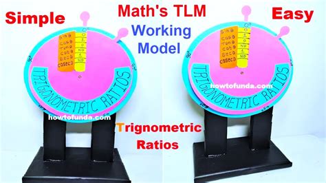 Trigonometric Ratios Maths Working Model Tlm Project Howtofunda Craftpiller Youtube