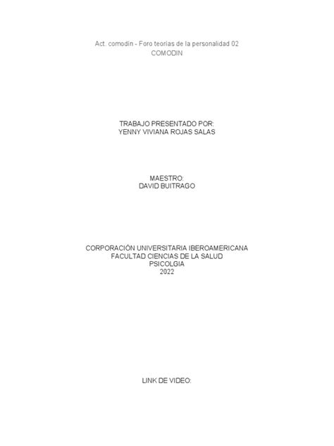 Act Comodin Pdf