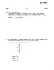 Geometry Lesson Curated Practice Problem Set Docx Name Date