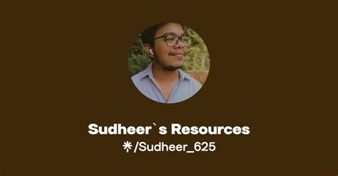 Sudheer`s Resources Instagram Linktree
