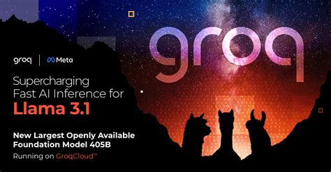 Llama 31 By Meta Now Available On Groq Groq Is Fast Ai Inference