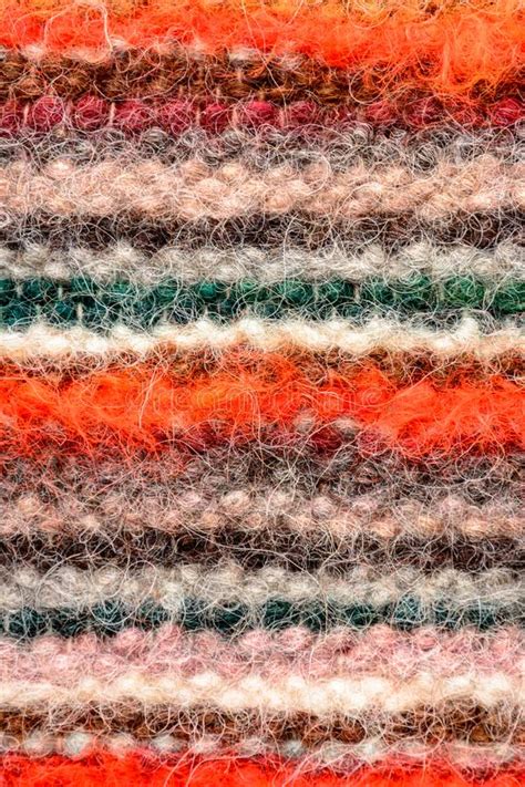 Buntes Gestricktes Wollbeschaffenheits Hintergrundmuster Mit Hoher Aufl