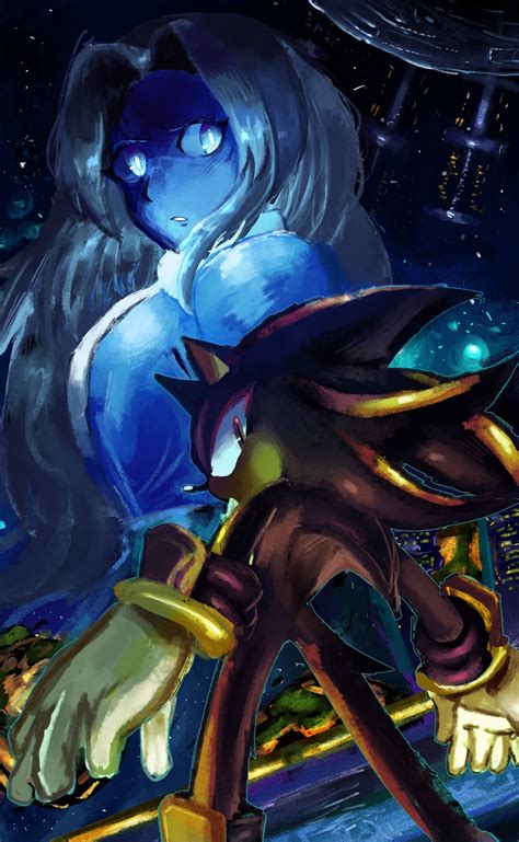 Shadow The Hedgehog And Maria Robotnik Sonic And More Drawn By Pankerdotpng Danbooru