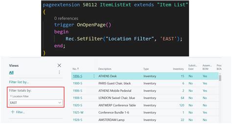 Dynamics 365 Business Central How To Set A Default “filter
