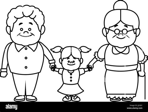 Grandfather Clipart Black And White