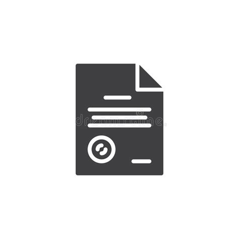 Document File Vector Icon Stock Vector Illustration Of Approval 120755347