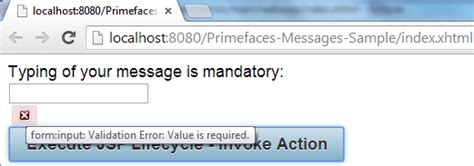 Primefaces Message Messages And Growl Components Example Digitalocean