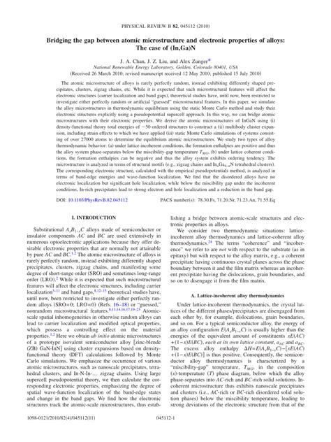 Pdf Bridging The Gap Between Atomic Microstructure And Electronic