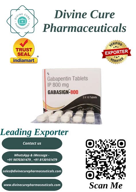 Gabasign 800mg Tablet At ₹ 5500 Box Gabapentin Tablet In Ghaziabad Id 2853173745288
