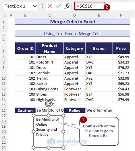 Merging Cells In Excel A Guide