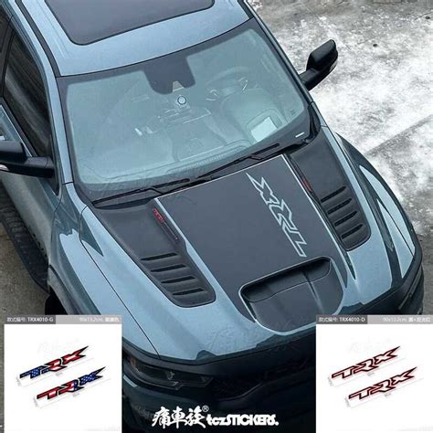 Sticker Car For Dodge Ram Trx Engine Hood And Trunk Custom Decoration