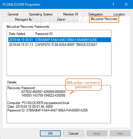 How To Retrieve Bitlocker Recovery Key Bingermenu