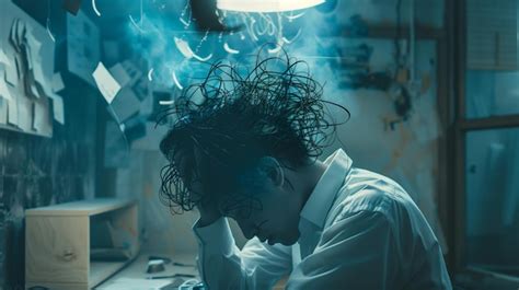 Premium Photo Man Working At Desk With Computer