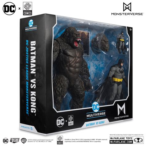 Batman Vs Kong Justice League Vs Godzilla Vs Kong 2pk The Toyark