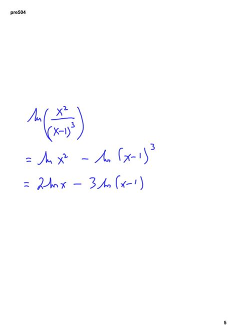Precalculus 504 Log Rules Pdf