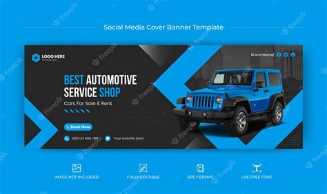 Premium Vector Car Rental Facebook Cover And Social Media Banner Template