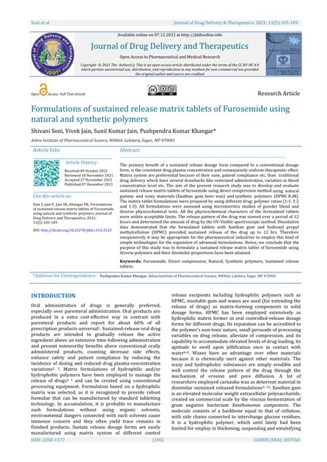 What Is Controlled Release Matrix Tablets Design Talk