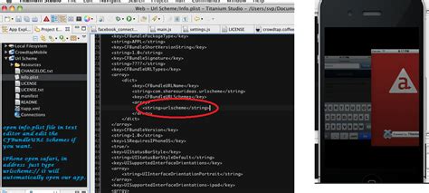 Appcelerator Titanium Custom Url Scheme In Iphone And Android Share Our Ideas
