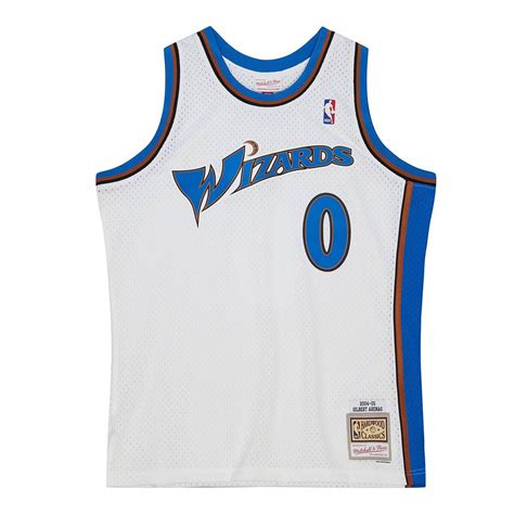 Mitchell And Ness Washington Wizards Nba Jersey Gilbert Arenas White