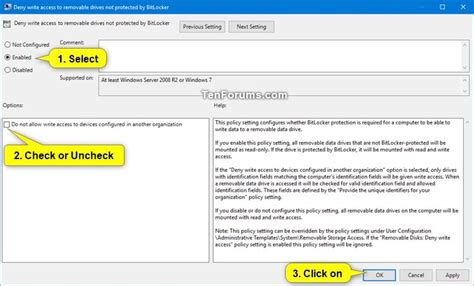 Deny Write Access To Removable Drives Not Protected By Bitlocker Tutorials