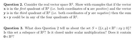 solved question 2 ﻿consider the real vector space r2 ﻿show