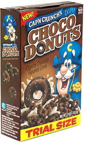 Capn Crunch Choco Donuts Trial Size Cereal 1 9 Oz Nutrition
