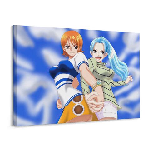Nami And Vivi Anime 1 Piece Nami Vivi Poster Canvas Wall Art Sexy Nami