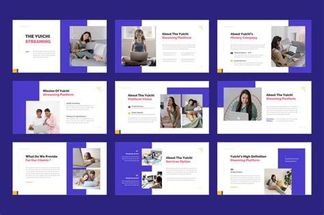 Yuichi Streaming Platform Powerpoint Template Incl Branding And Creative Envato